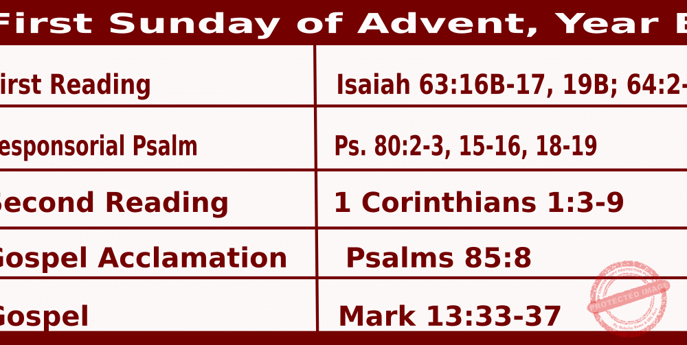 First Week of Advent - English - Catholic Lectionary