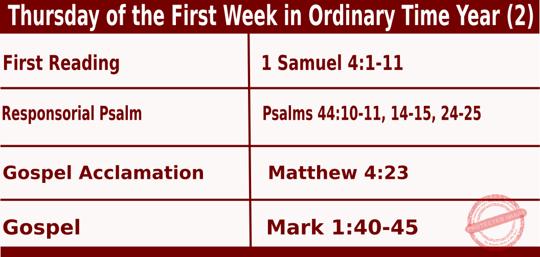 First Week in Ordinary Time 2024 - Mass Readings